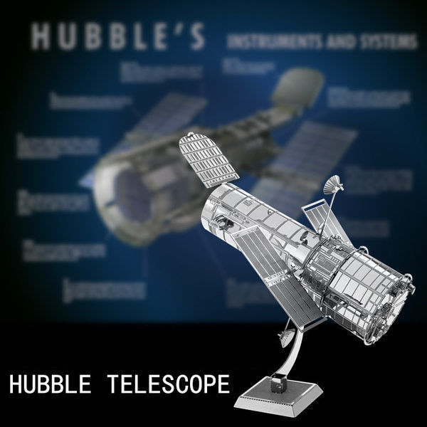 3D Model Metal Glue-Free Hubble Space Telescope โมเดลกล้องโทรทรรศน์ ...