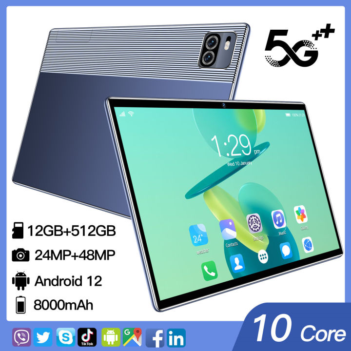 NEW 2023 5G Samsung Galaxy X101 Tablet Pad 5 10.1Inch Tablet 16GB+512GB ...