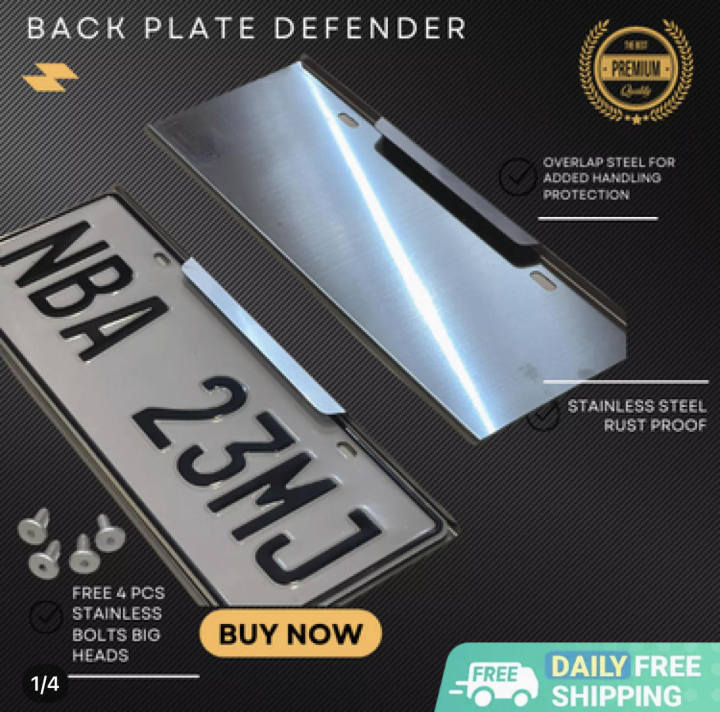 VERSATILITY BACK LICENSE PLATE HOLDER DEFENDER PROTECTOR 2 pcs | Lazada PH