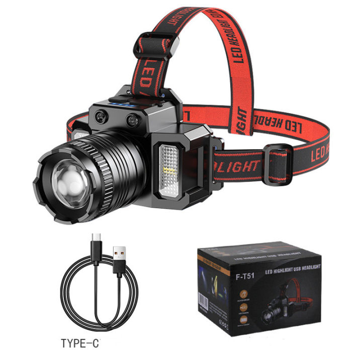 flash lights rechargeable head light led super bright headlight ...