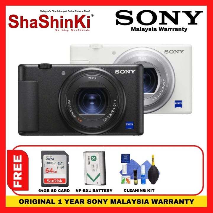Sony ZV-1 Digital Camera (Free Sandisk Ultra 64GB Memory Card + NP-BX1 ...