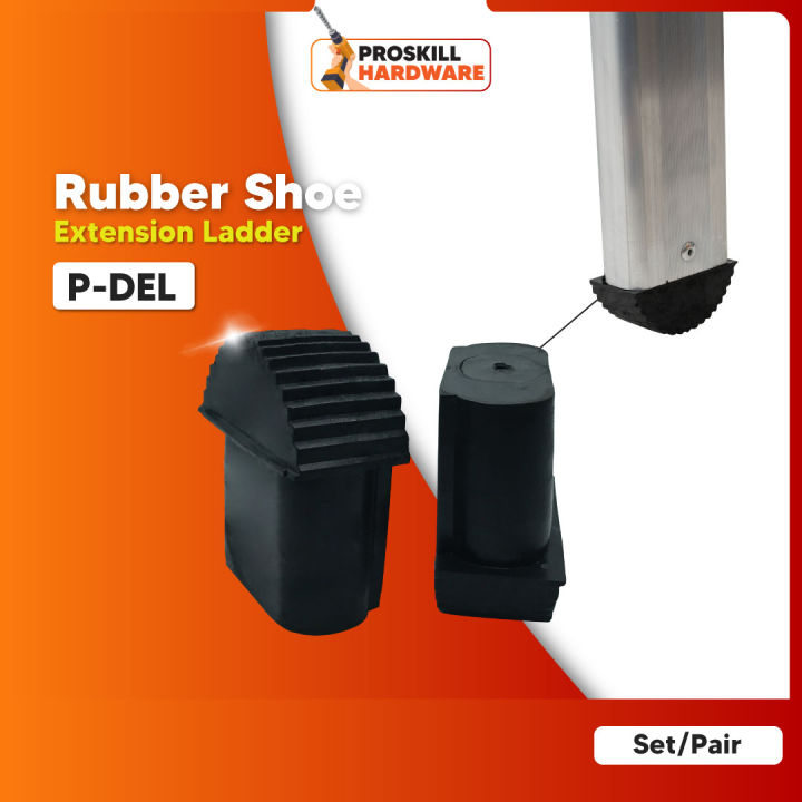 PROSKILL HARDWARE Ladder Rubber Shoes Aluminium Extension Ladder ...