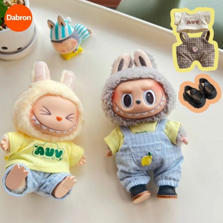Dabron ชุดลาบูบู้ v2 ชุดเสื้อผ้าlabubu ชุด labubu macaron ชุดตุ๊กตา 15 ...