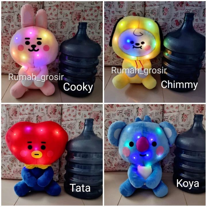 Boneka Cute Baby Sitting BT21 BTS Unofficial Ukuran Jumbo Lampu LED | Lazada Indonesia