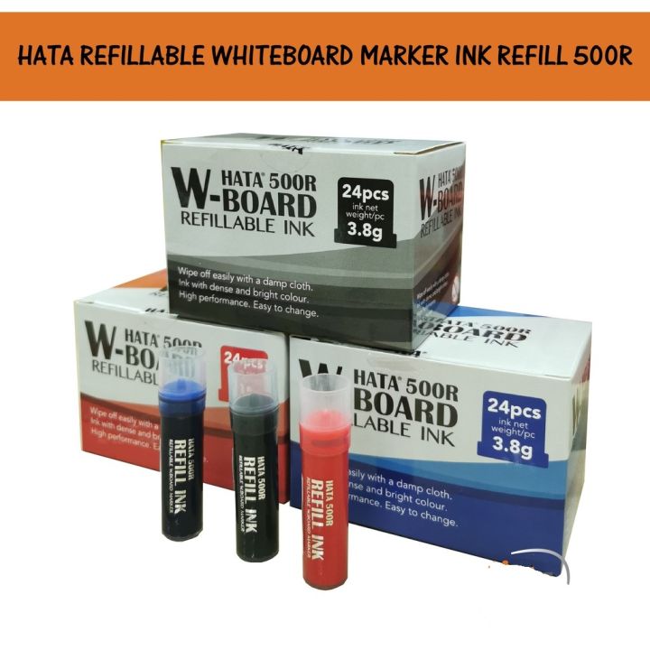 Hata 500R Refillable Whiteboard Board Marker Ink Refill Black / Blue ...