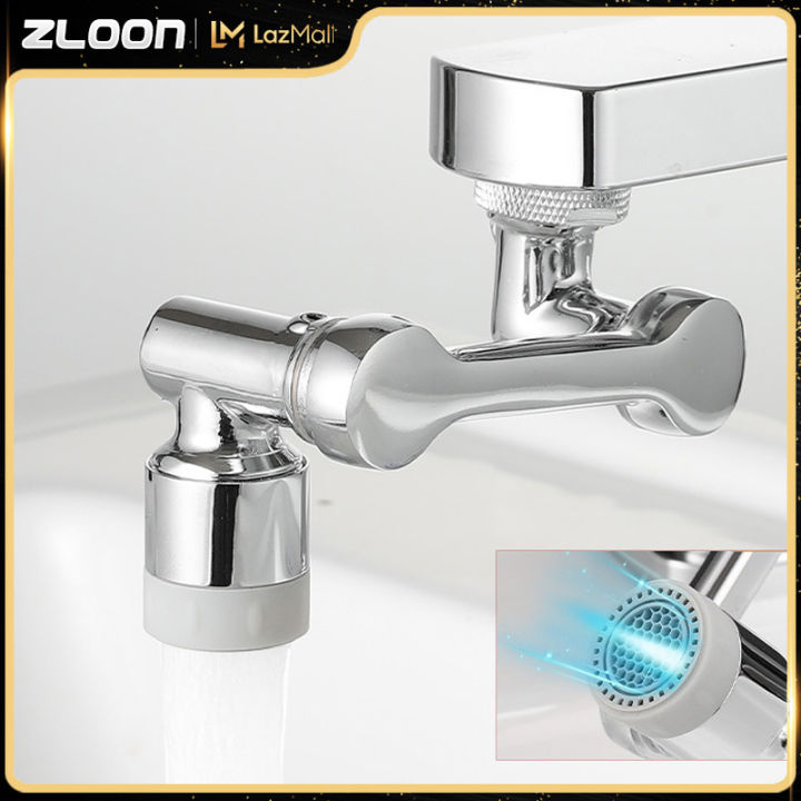 ZLOON Universal 1080° Rotating Splash Filter Faucet Extender Copper ...