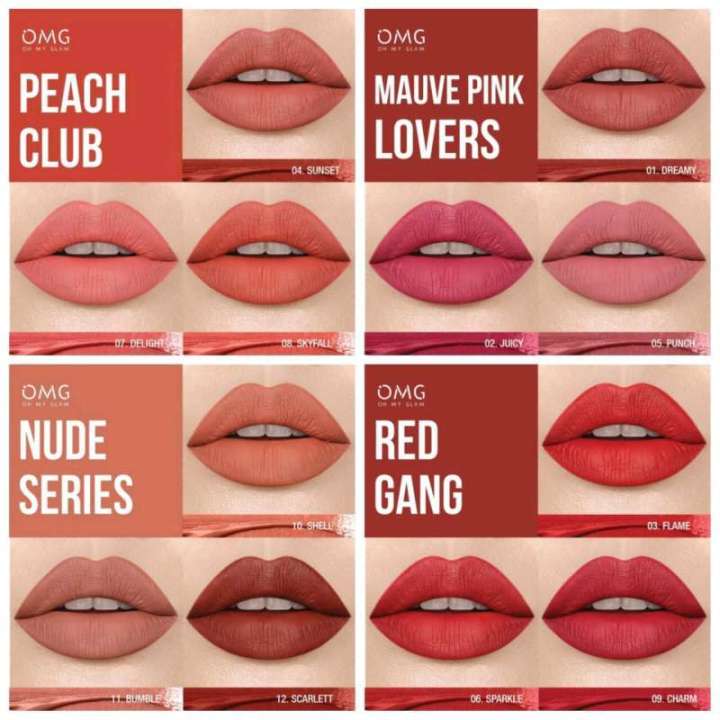 OMG Oh My Glam Matte Kiss Lip Cream 3.5g Lipstick Lipstik Lipcream ... OMG Oh My Glam Matte Kiss Lip Cream 3.5g Lipstick Lipstik Lipcream ...