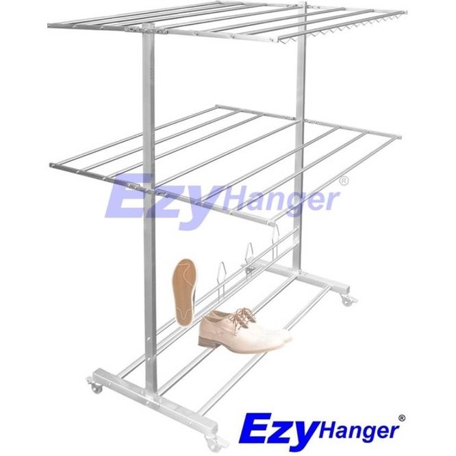 Model:EH6200 EzyHanger Stainless Steel Free Standing Clothes Hanger ...