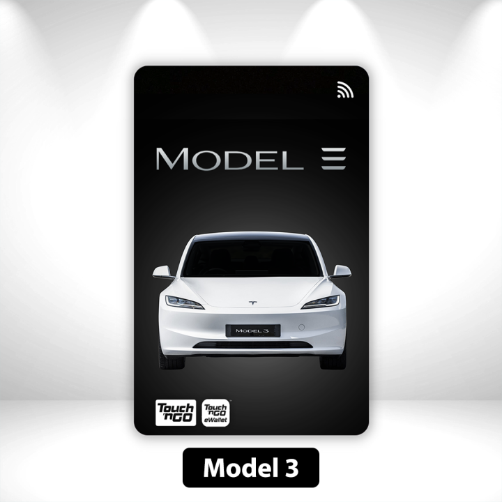 Tesla Model 3 - Sticker Touch n Go TNG NFC Card Skincard by Sticko ...