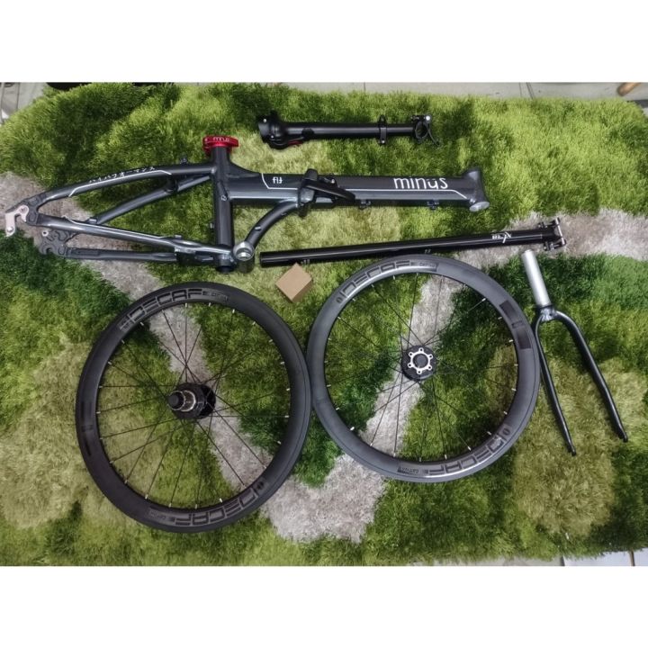 FRAME SEPEDA LIPAT MINUS 20 INCH INCLUDE WHEELSET DECAF 22 | Lazada ...