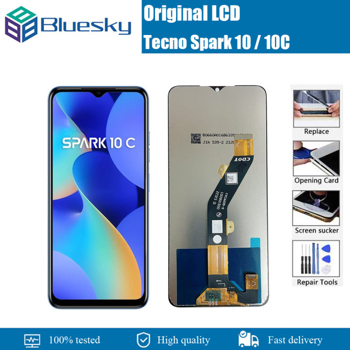 จอ LCD แบบดั้งเดิมสำหรับ Tecno Spark 10 /Spark 10C KI5k LCD แผงดิจิไท ...