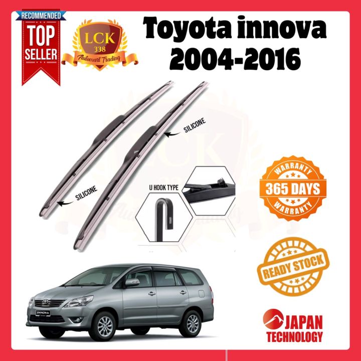 (PREMIUM)TOYOTA INNOVA (2004-2016)WIPER SILICONE RUBBER 24"/16" INCH ...