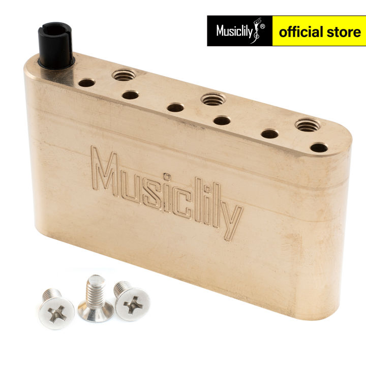 Musiclily Ultra 52.5mm(2-1/16 inch) String Spacing Full Solid Brass ...