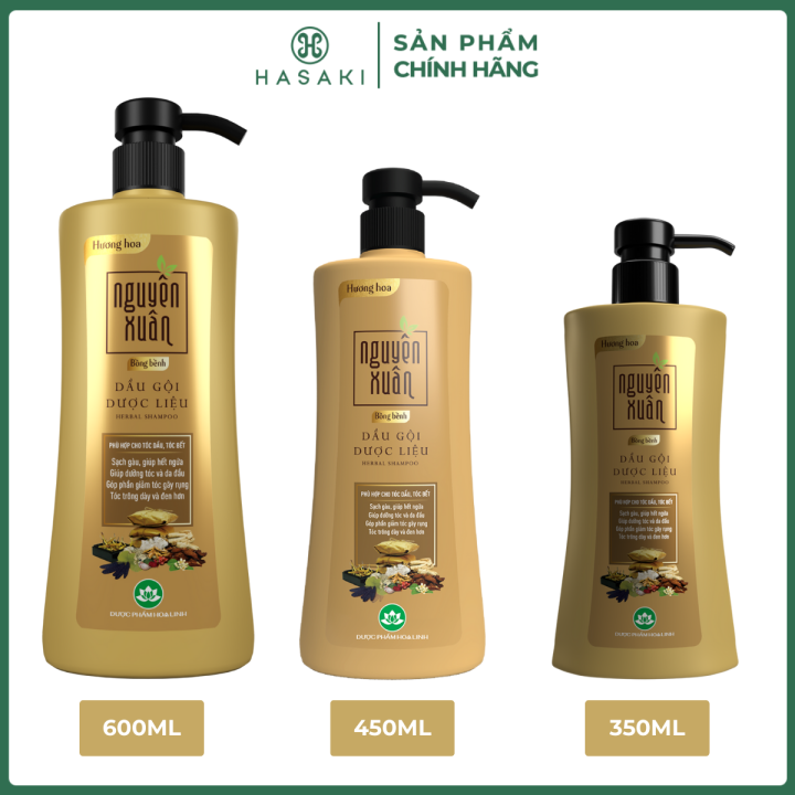 Dầu Gội Dược Liệu Nguyên Xuân Cho Tóc Dầu Bết Herbal Shampoo Hasaki Sản ...