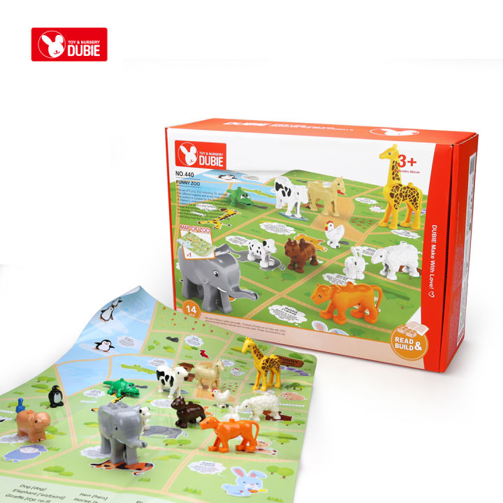 Dubie 440 Funny Zoo and Map Mainan Edukasi Mainan Binatang Mainan ...