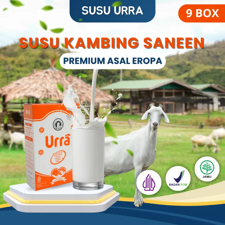 [ PAKET 9 BOX ] SUSU URRA - Susu Kambing Saanen Premium Eropa - Enak ...