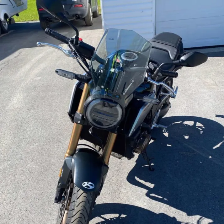 Allotmark Motorcycle Windshield Windscreen Airflow Wind Deflector Fly ...