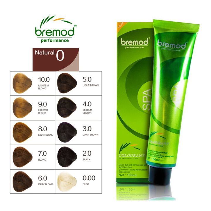 Bremod Hair Color (Natural / 0) with Oxidizing Cream 100g 12% | Lazada PH