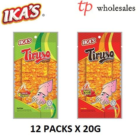 IKA'S TIRUSO SQUID FLAVOURED FISH SNACK 12X20G | Lazada