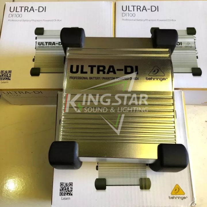 Direct Box Behringer Ultra DI 100 DI100 Original Phantom Powered ...