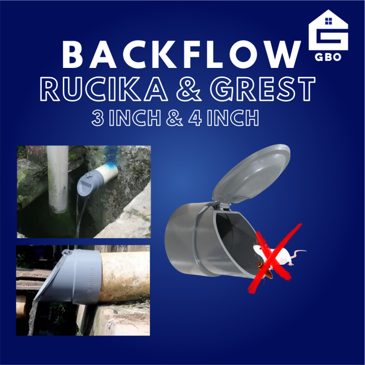 BACKFLOW VALVE 3 INCH & 4 INCH - DOP PEMBUANGAN ANTI TIKUS DAN SERANGGA ...