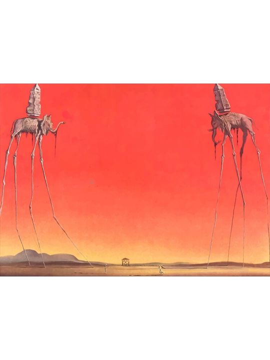 Salvador Dali Surrealism Masterpiece Posters Canvas Painting Abstract ...