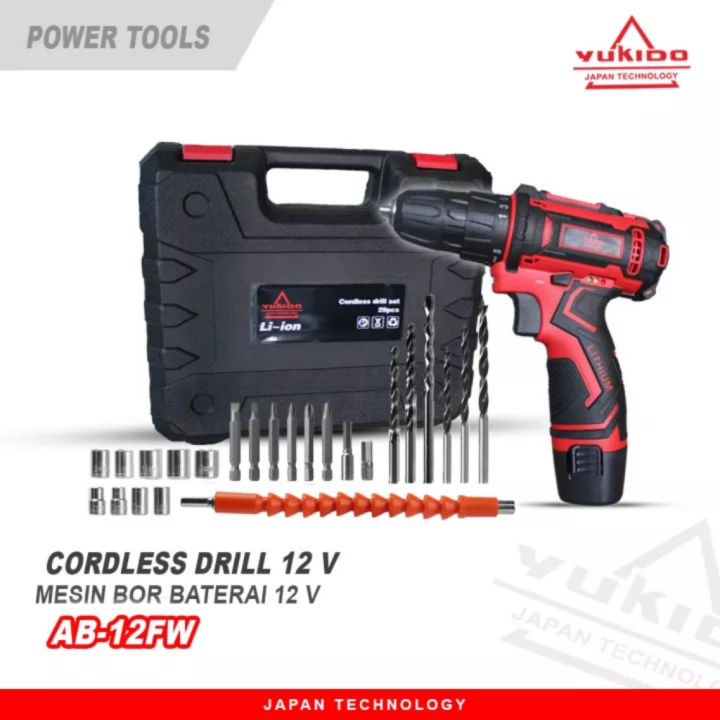 Mesin Obeng Listrik - Bor Baterai Tangan Tanpa Kabel Cordless ...