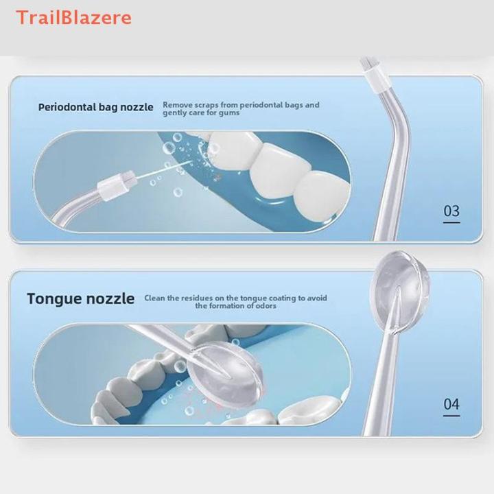 TrailB Oral Irrigator 3 Cleaning Modes Portable Rechargeable Waterproof ...