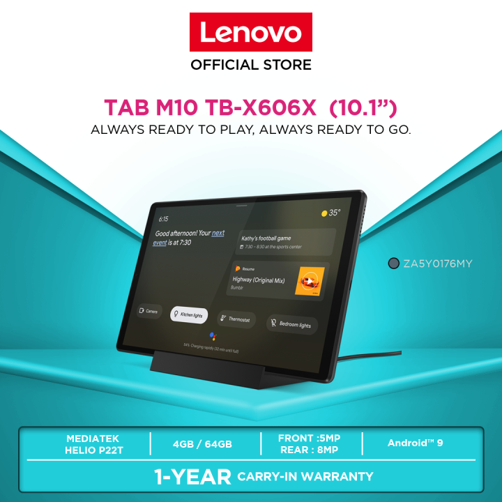 Lenovo TB-X606X Smart Tab M10 (Bundle Google Assistant) 4GB| 64GB ...