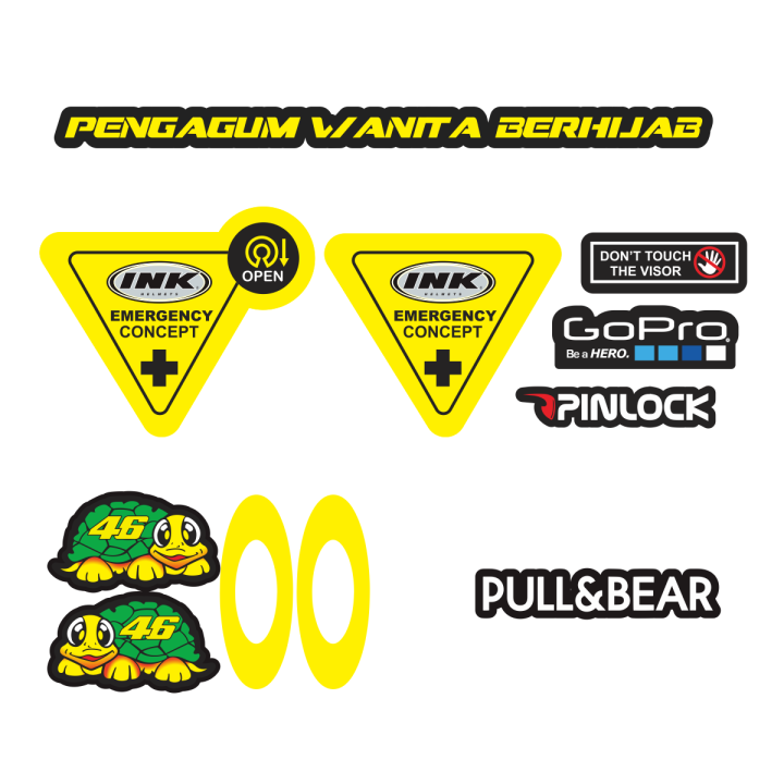 Stiker Helm INK / Stiker Visor Helm INK | Lazada Indonesia