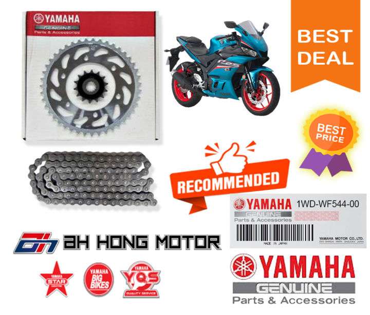 R25 / SPROCKET / DRIVE / CHAIN / KIT SET / 100% ORIGINAL / NEW ah hong ...