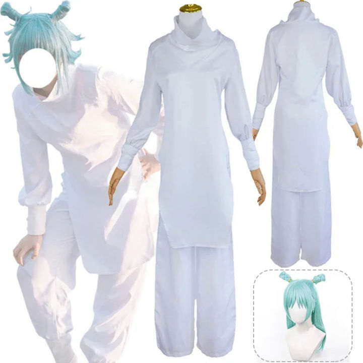 Anime Jujutsu Kaisen Kashimo Hajime Cosplay Costume White Uniforms Suit ...