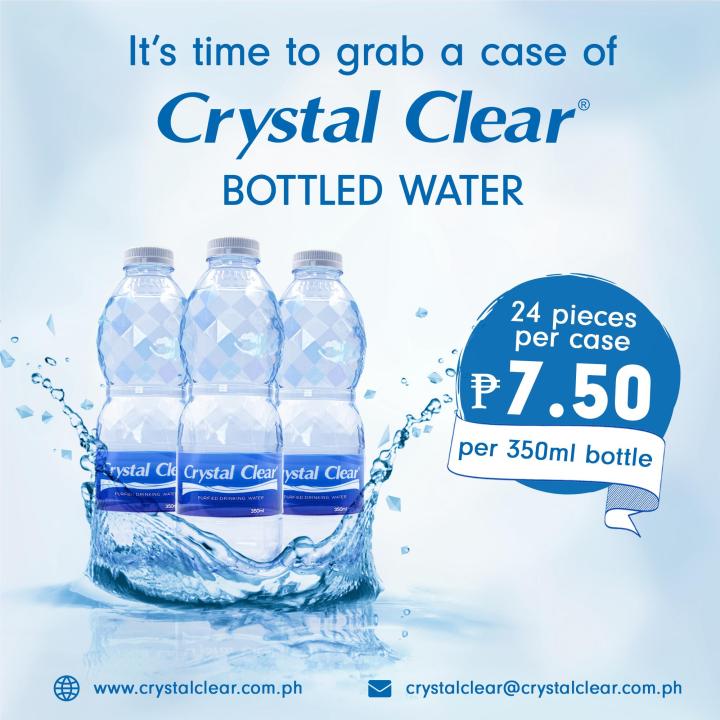 Crystal Clear Bottled Water 350ml x 24pcs | Lazada PH