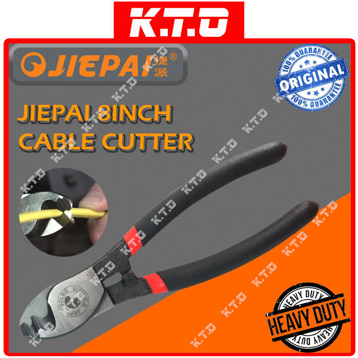JIEPAI CABLE CUTTER HEAVY DUTY 6" 8" WIRE CUTTER CR-V IRON STEEL ...