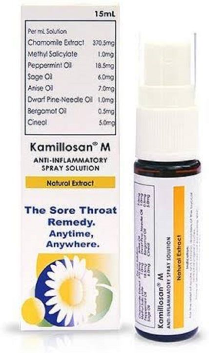Kamillosan M Throat Spray Solution, Anti-inflammatory , 15ml, 1 bottle ...