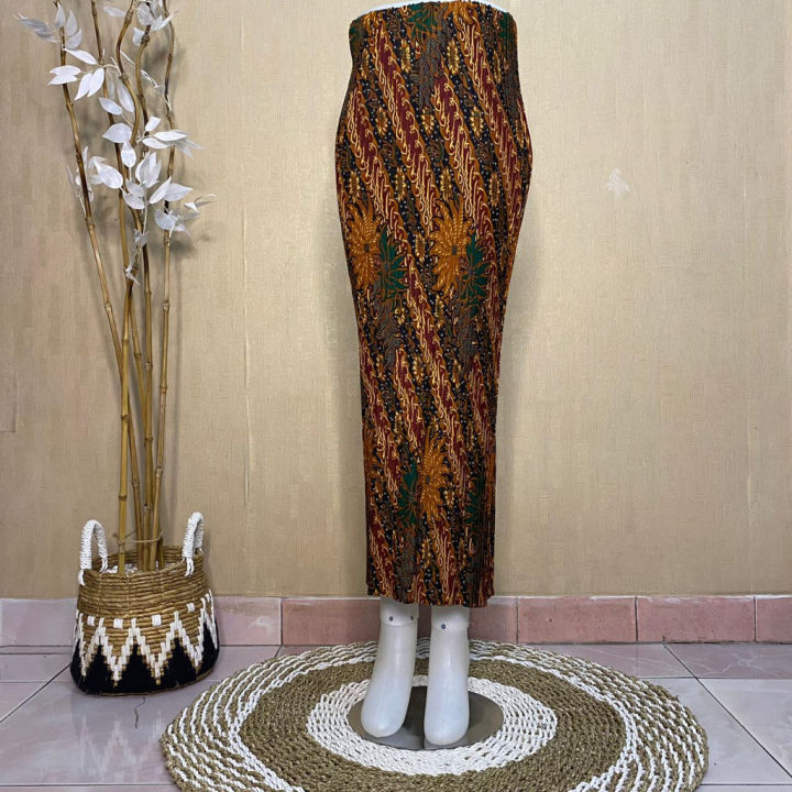 Rok Plisket Batik Premium Bawahan Kebaya Modern | Lazada Indonesia