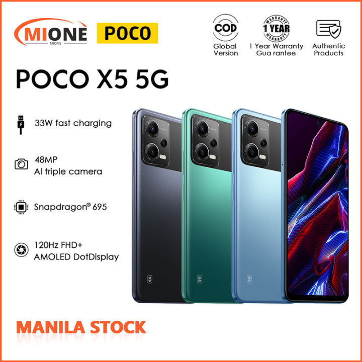 【Mione】POCO X5 5G Smartphone Global Version 6+128GB/8+256GB 6.67"120Hz ...