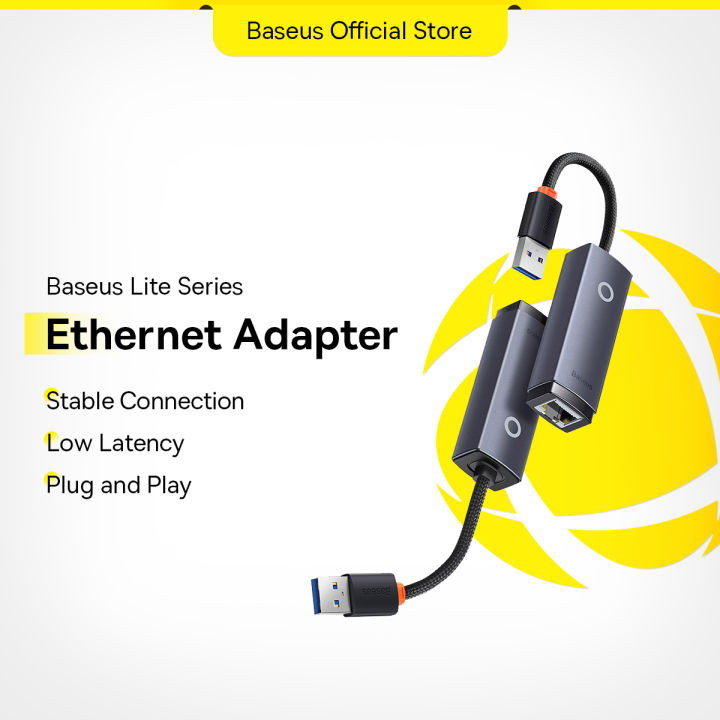 Baseus USB RJ45 Adapter 100Mbps/1000Mbps USB C to RJ45 LAN Port ...