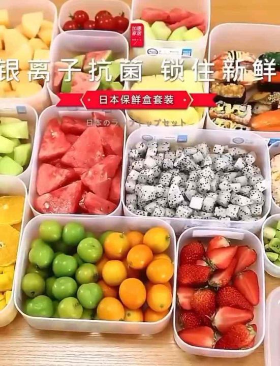 Japan Antibacterial Refrigerator Preservation Box Freezer Meat Sealed ...