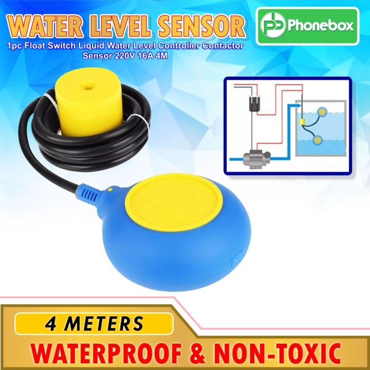 4M Float Switch Liquid Water Level Controller Contactor Sensor 220V 16A | Lazada PH