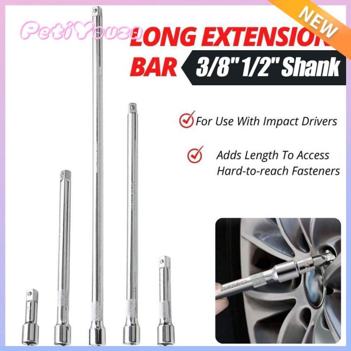 PETIYOUZA 3/8" 1/2" Shank Drive Ratchet Socket Anti-fall Long Shaft ...