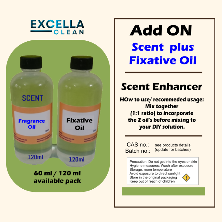 ADD ON SCENT plus FIXATIVE OIL SCENT Booster for DIY FabCon Laundry ...