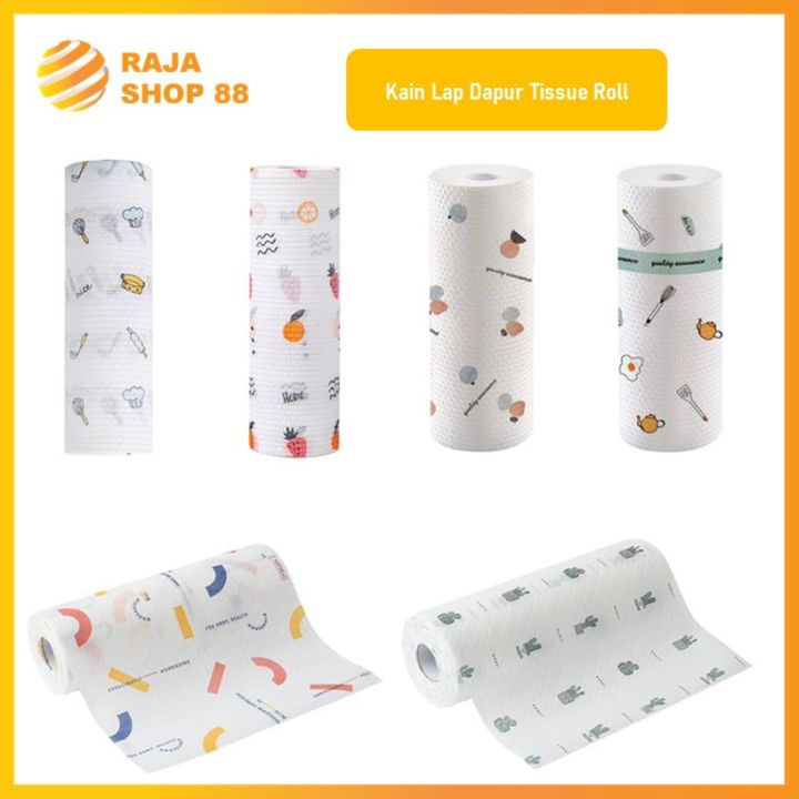 Kain Lap Dapur Tisu Roll Motif Kain Lap Tissue Anti Minyak Pembersih ...