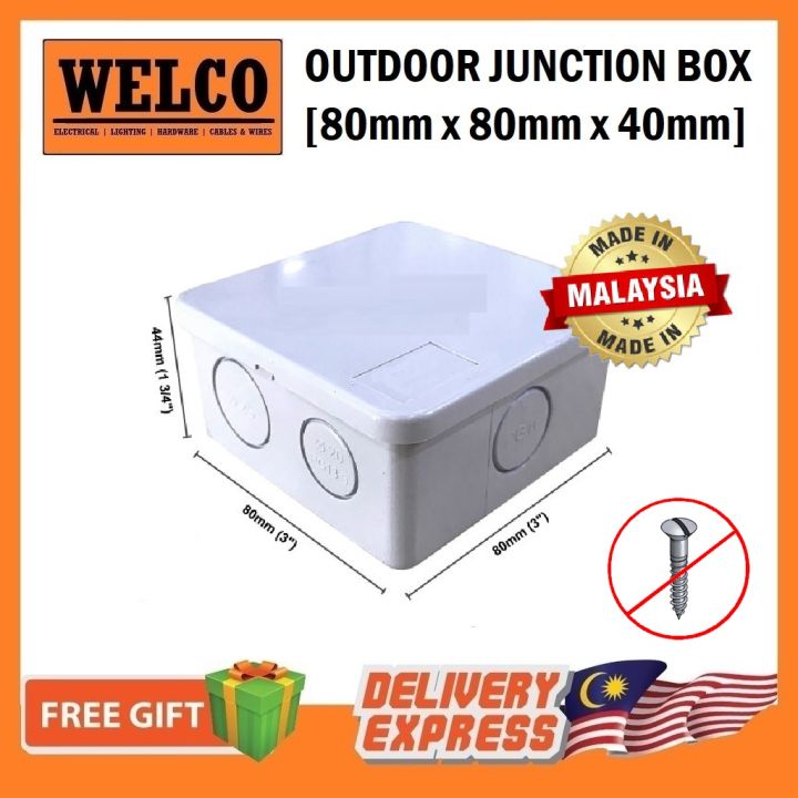 ELECTRICAL OUTDOOR JUNCTION / ENCLOSURE BOX CLIP ON TYPE [IP44] NO NEED ...