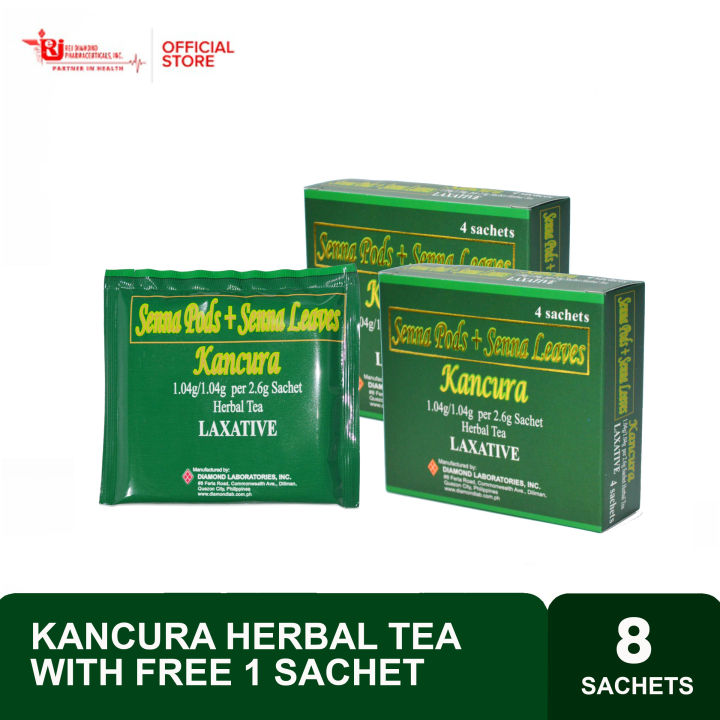 Kancura Herbal Slimming Tea - 4's (2packs w/ 1 sachet free) | Lazada PH