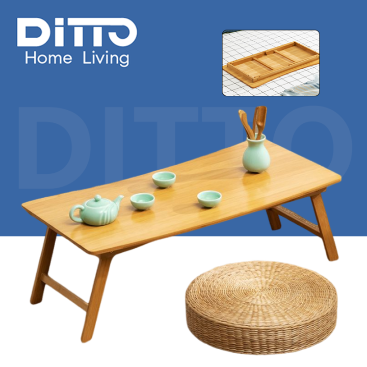Ditto Foldable Coffee Table Bamboo Laptop Desk Mini Desk Study Bed ...