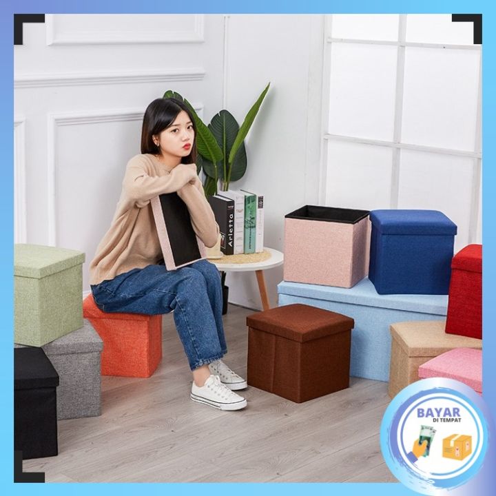 Bayar Di Tempat - Storage Box Bangku Kursi Penyimpanan Barang / Tempat ...