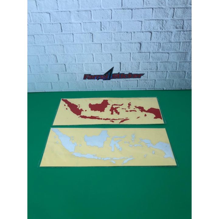 stiker peta sticker peta Indonesia 15 x 5 cm | Lazada Indonesia