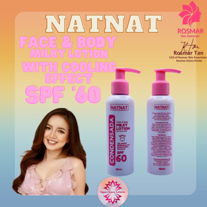 ORIGINAL 100% Authentic Natnat by Rosmar Milky Condensada Face and Body ...