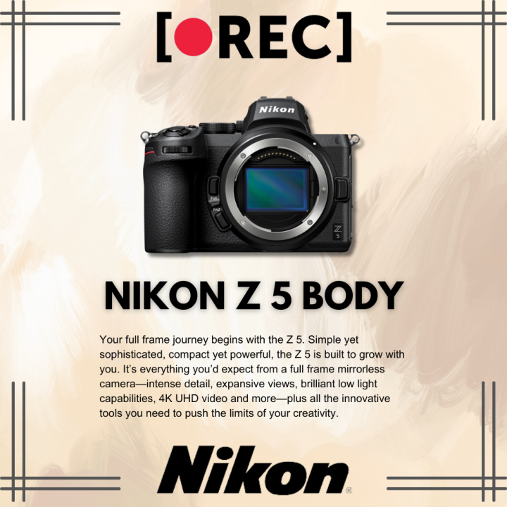 Nikon Z5 Z 5 Mirrorless Camera Body & with 24-50mm Lens & 24-70mm Lens ...